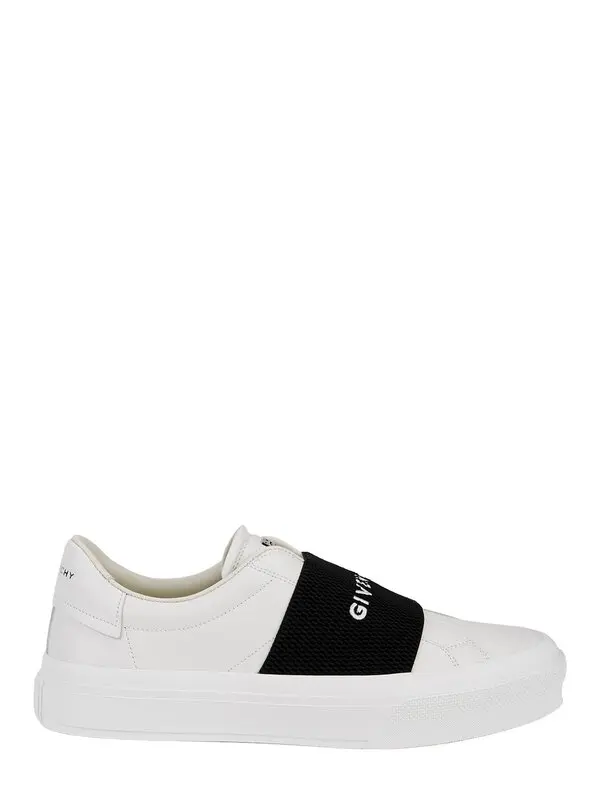 Givenchy City Court Leather Sneakers - White And Black