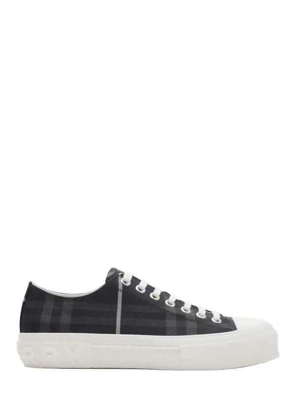 Burberry Check Cotton Sneakers - Storm Blue