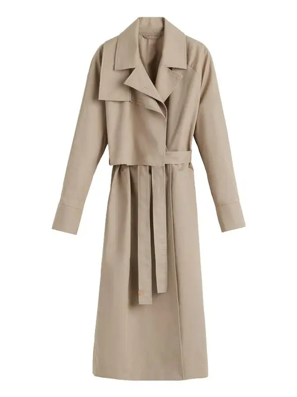 Cuyana Relaxed Trench Jacket - Dune