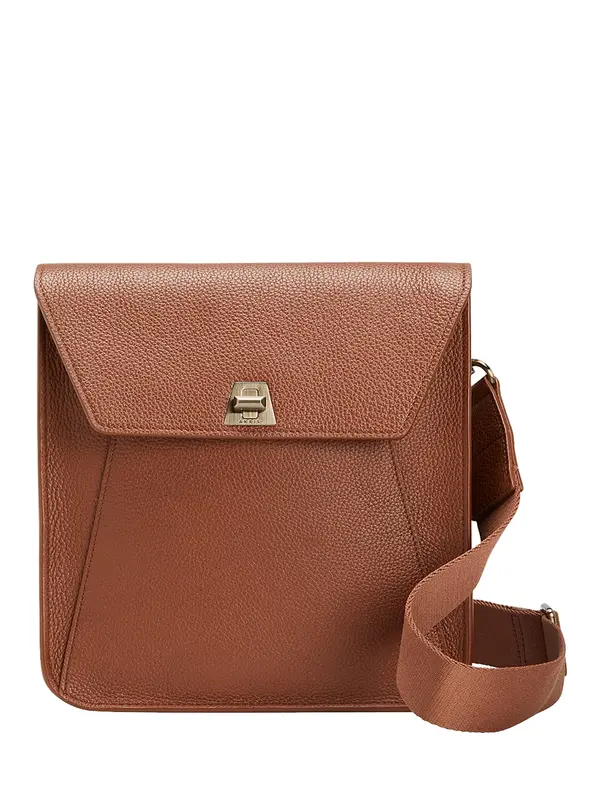 Akris Anouk Small Messenger Bag - Caramel