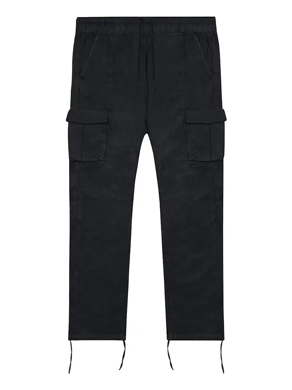 John Elliott Cotton Sateen Cargo Pants - Black