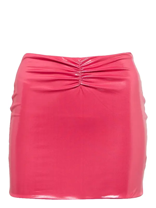 Alessandra Rich Metallic Mini Skirt - Pink