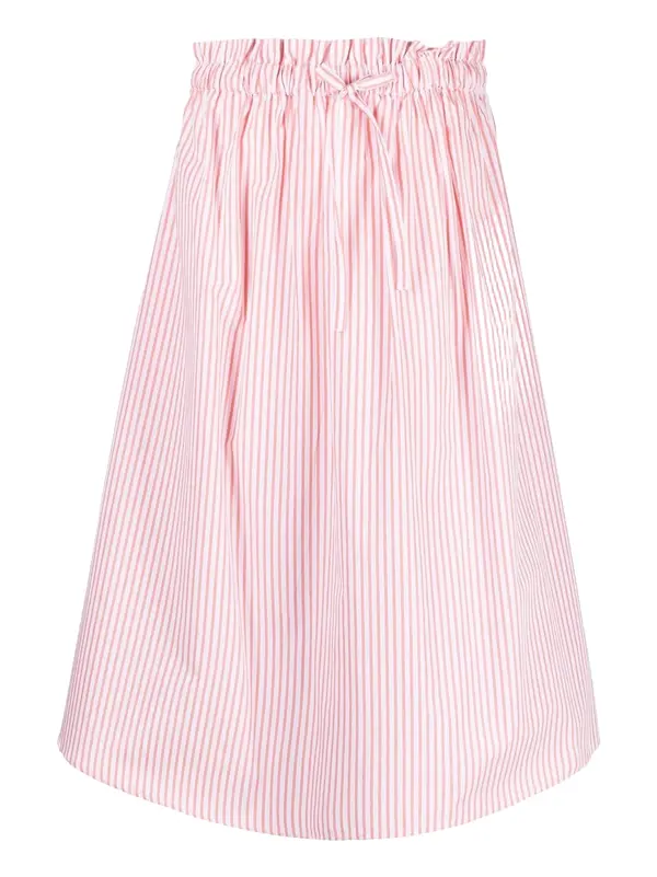 Woolrich Striped Poplin Skirt - Blue