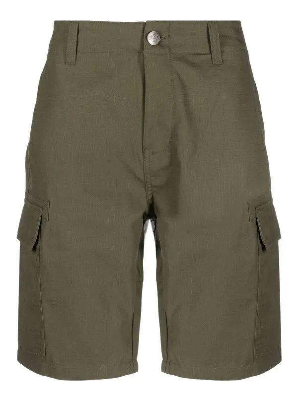Dickies Multi-pocket Cotton Cargo Shorts - Green