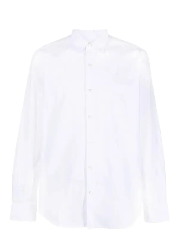 Aspesi Long-sleeved Plain Shirt - White