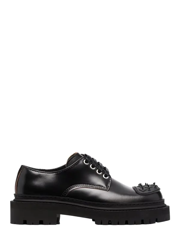 Camper Eki Spike-studded Leather Shoes - Black