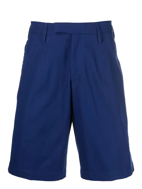 Neil Barrett Mid-rise Bermuda Shorts - Blue