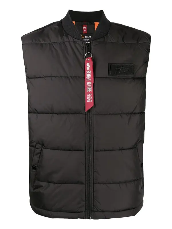 Alpha Industries Quilted Padded Gilet - Black