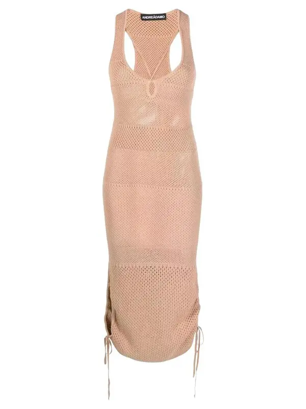 ANDREĀDAMO Knitted Midi Dress - Neutrals