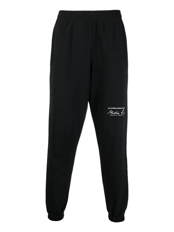 Martine Rose Logo-print Slim-fit Track Pants - Black