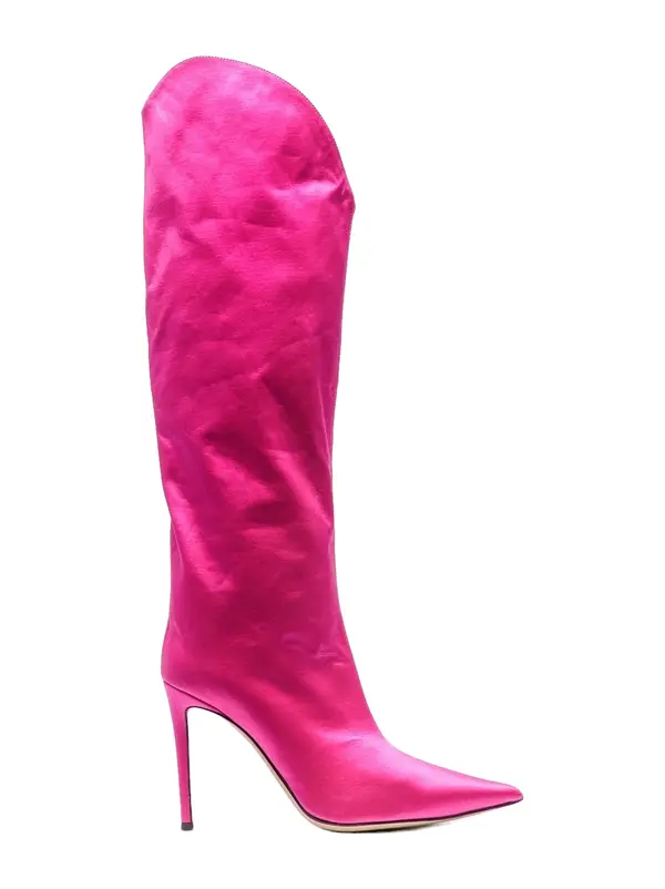 Alexandre Vauthier Satin Boots - Pink