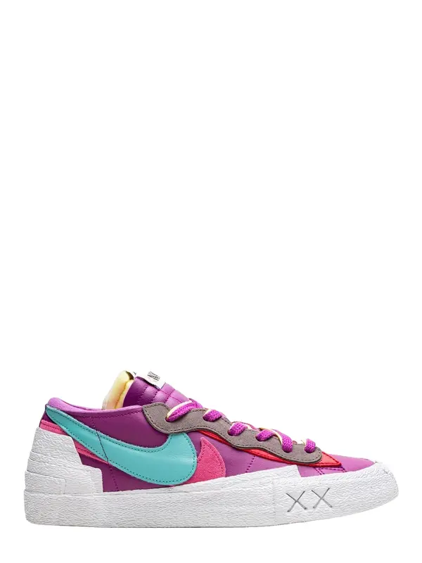 NIKE X SACAI X Kaws Blazer Low Dusk Sneakers - Purple