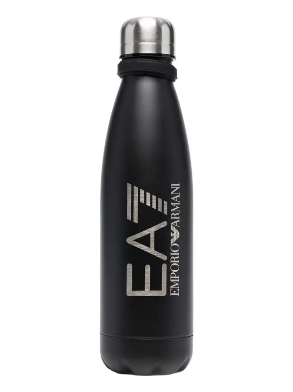Emporio Armani Logo-print Water Bottle - Black
