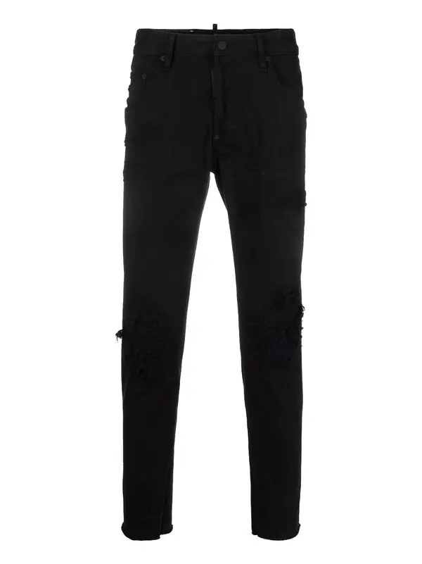 Dsquared2 Distressed Skinny Jeans - Black
