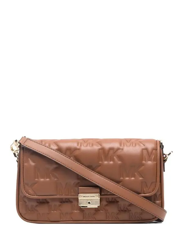 Michael Kors Logo-embossed Crossbody Bag - Brown