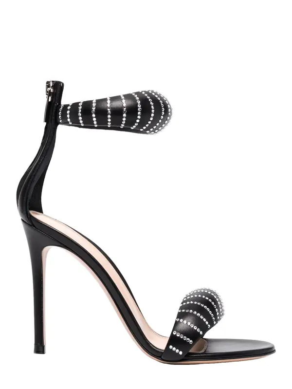 GIANVITO ROSSI Bijoux Crystal 105mm Sandals - Black