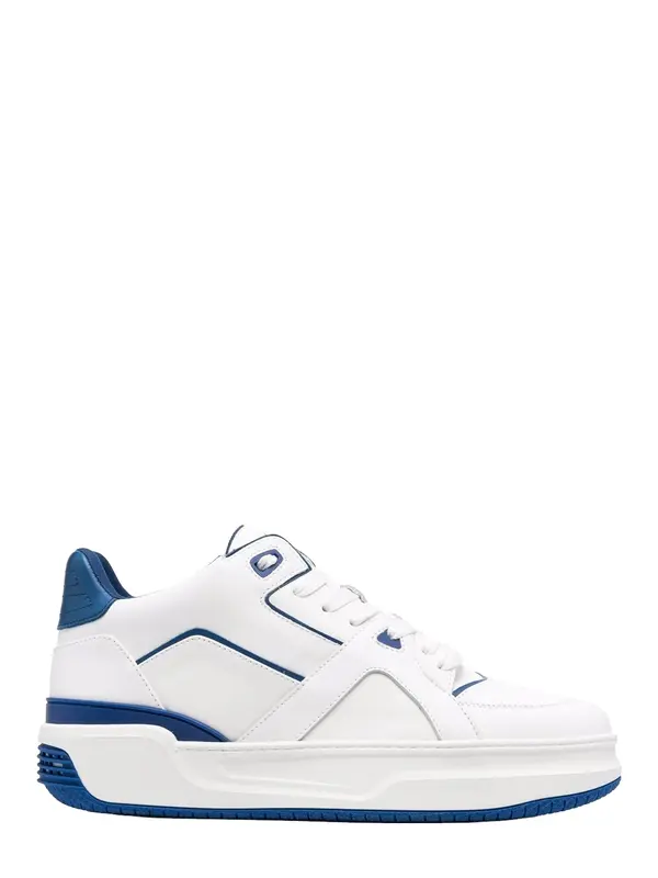 JUST DON Contrast Trim Sneakers - White