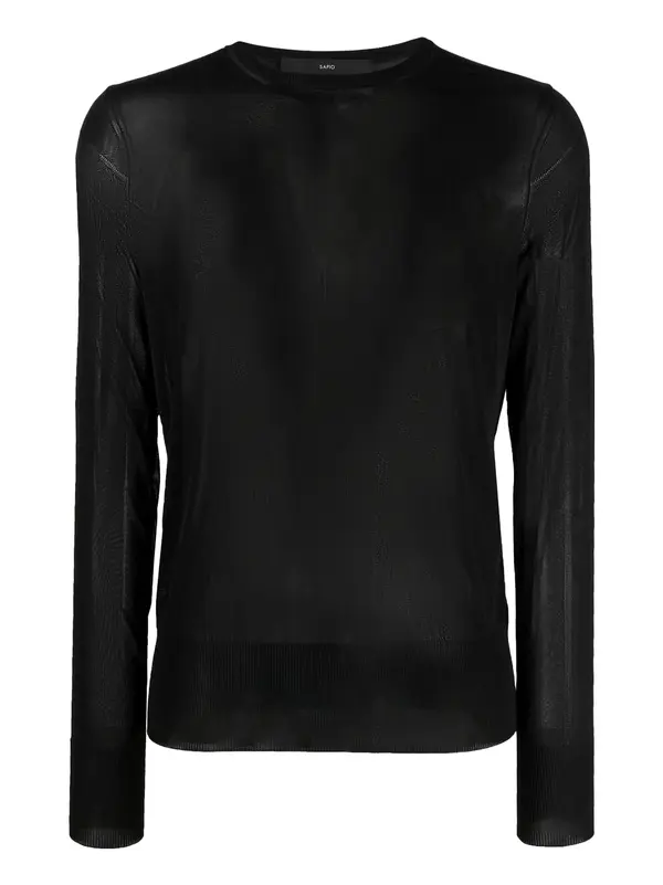 SAPIO Long Sleeve Jumper - Black