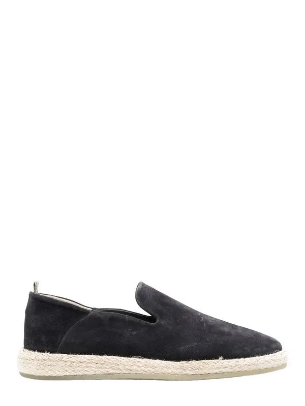 Officine Creative Roped Suede Espadrilles - Black