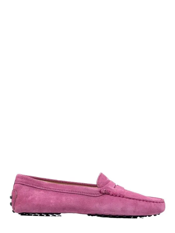 TOD'S Gommino Suede Loafers - Pink