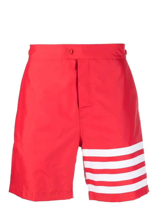 Thom Browne 4-bar Swim Shorts - Red