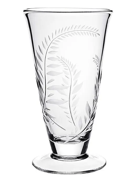 WILLIAM YEOWARD CRYSTAL Jasmine Footed Vase, Medium 9 - Clear
