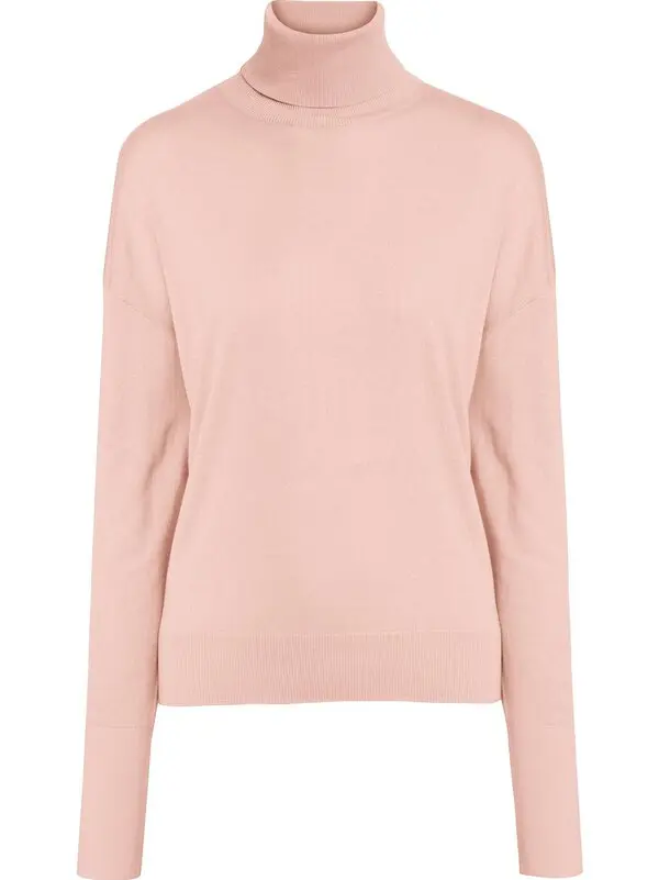 Proenza Schouler Silk-blend Turtleneck Sweater - Blush