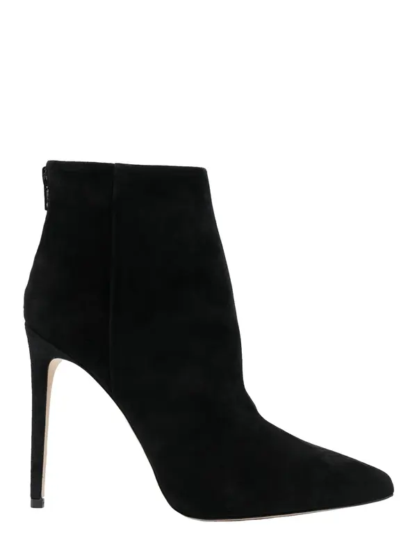 SCAROSSO X Brian Atwood Fabi Suede Ankle Boots - Black
