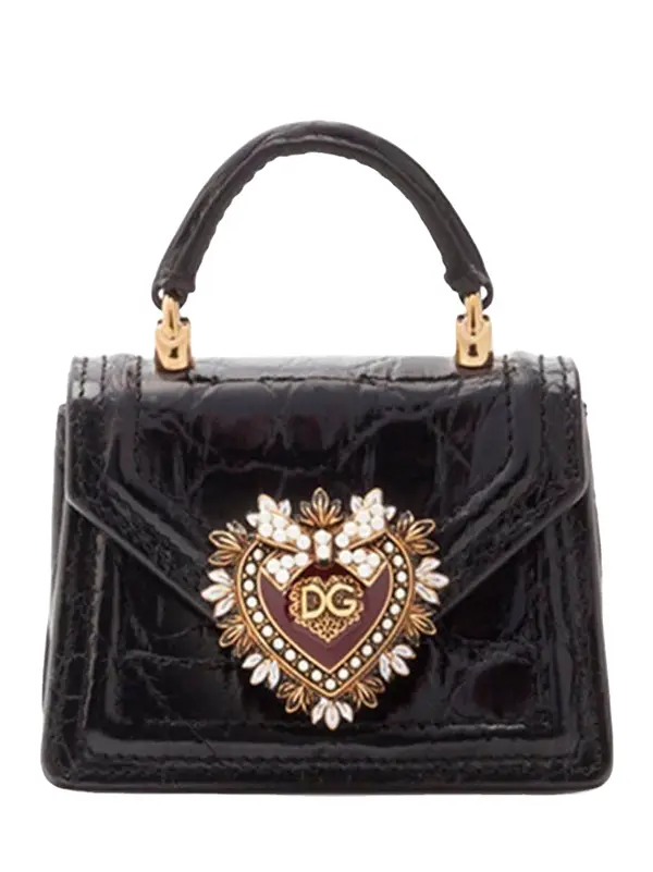 Dolce & Gabbana Micro Devotion Top-handle Bag - Black
