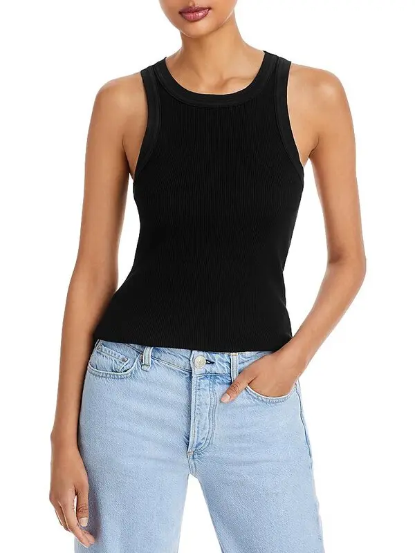 Citizens Of Humanity Isabel Ribbed Tank Top - Black