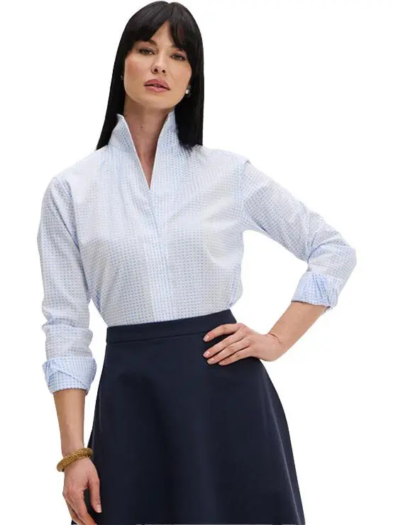 SARAH ALEXANDRA Signature Amalfi Coast Shirt - Blue