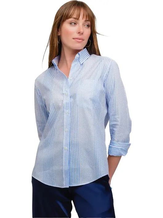 SARAH ALEXANDRA Weekend Amalfi Coast Shirt - Blue
