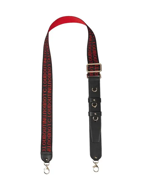 CHRISTIAN LOUBOUTIN Leather-trimmed Shoulder Strap - Multicoloured