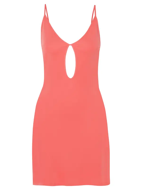 Zeynep Arçay Cutout Jersey Mini Dress - Pink