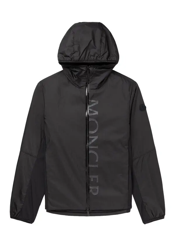Moncler Ichiro Logo-print Padded Hooded Jacket - Black