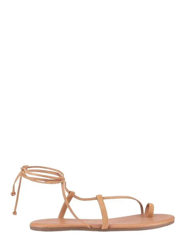 Tkees Jo Suede Ankle-tie Sandals - Hazelton