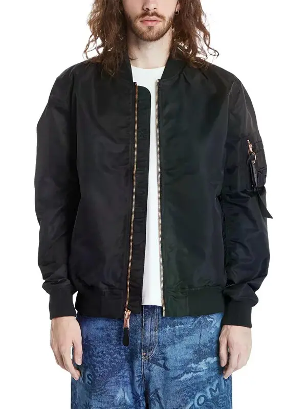 Alpha Industries Ruched Bomber Jacket - Black