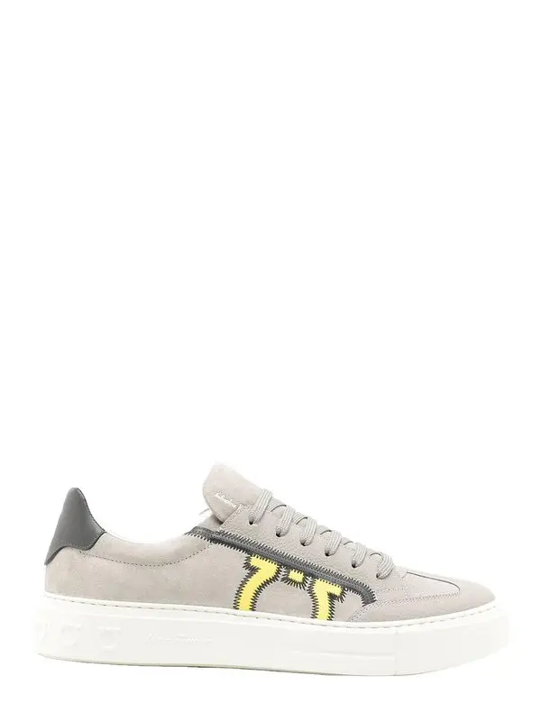 FERRAGAMO Borg 5 Low-top Sneakers - Grey