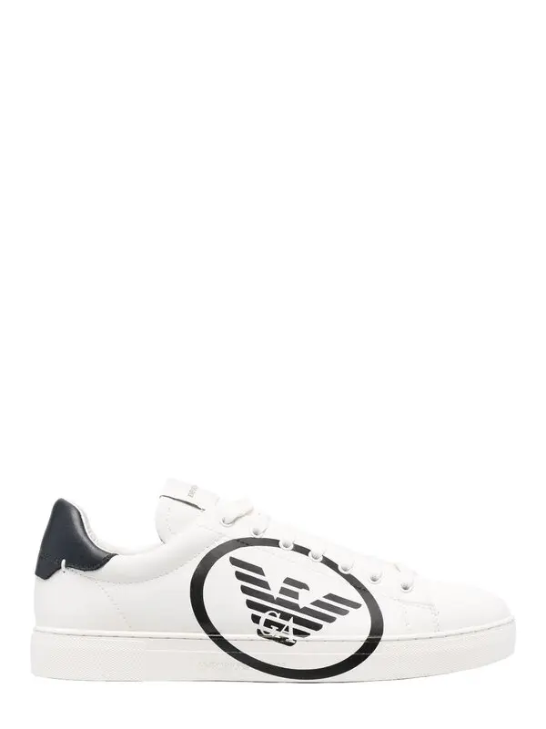 Emporio Armani Logo-print Low-top Sneakers - White