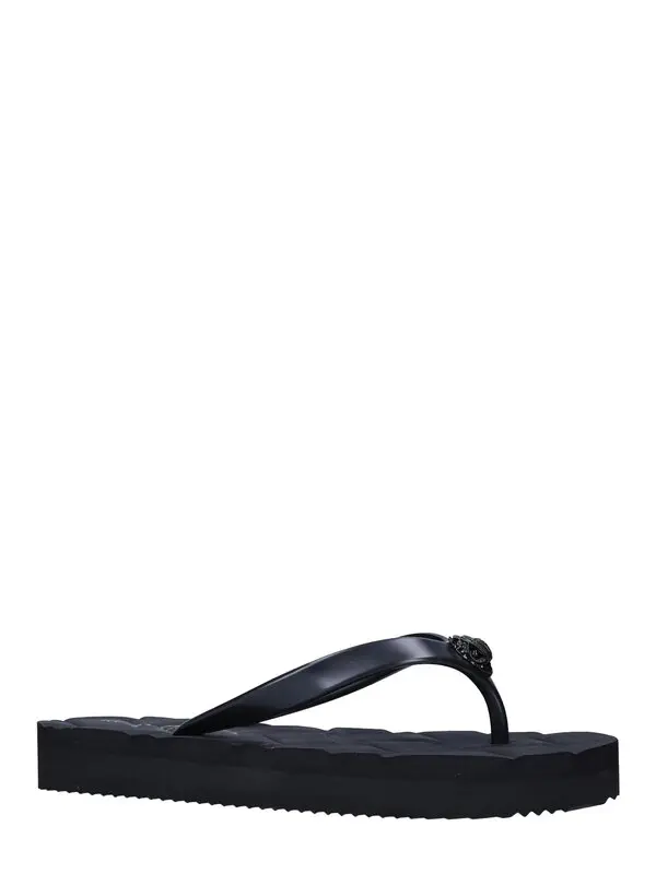 Kurt Geiger Kensington Q Flip Flops - Black