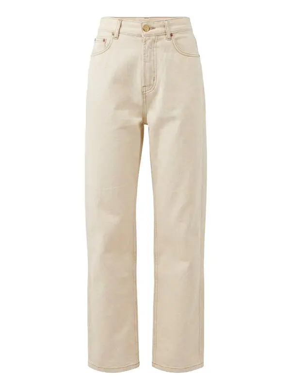B Sides Plein High-rise Straight Leg Jeans - Clair Rinse