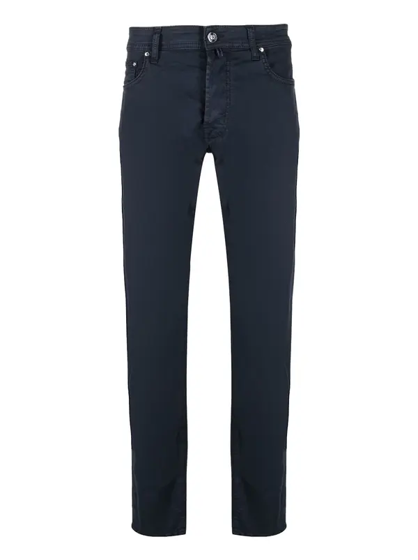 Jacob Cohen Mid-rise Slim-cut Trousers - Blue