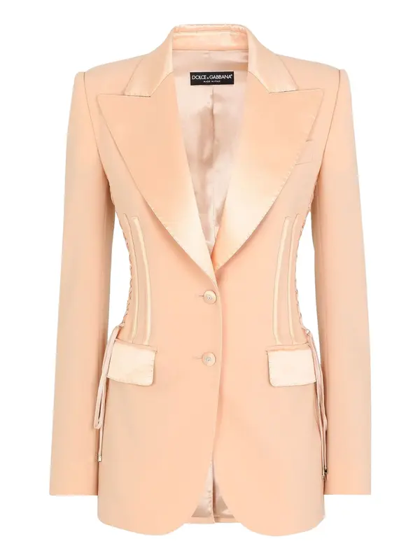 Dolce & Gabbana Gabardine Single-breasted Blazer - Pink