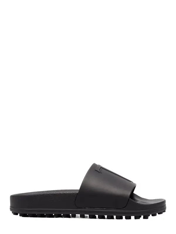 TOD'S Logo-embossed Slides - Black