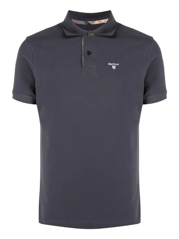 Barbour Embroidered-logo Polo Shirt - Grey