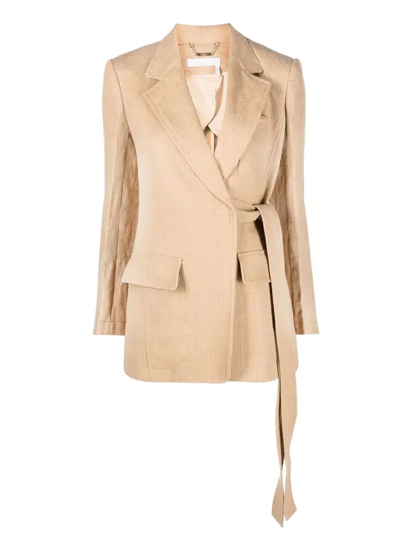 Chloé Notched-lapel Jacket - Neutrals