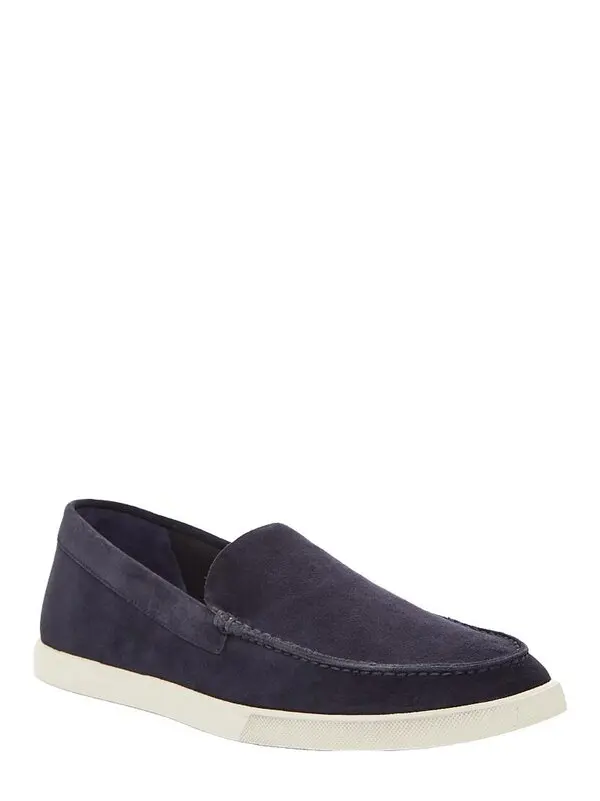 Vince Suede Moc Toe Loafers - Coastal