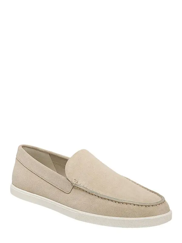 Vince Suede Moc Toe Loafers - Moonlight