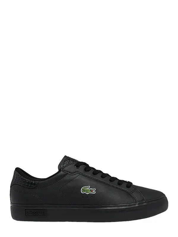 Lacoste Powercourt Leather Sneakers - Black