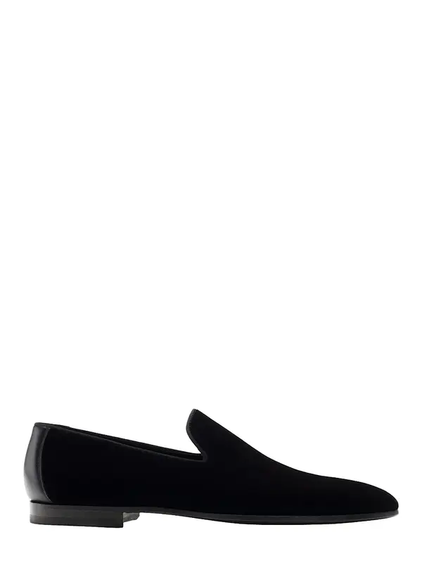 Magnanni Jareth Velvet Venetian Loafers - Black